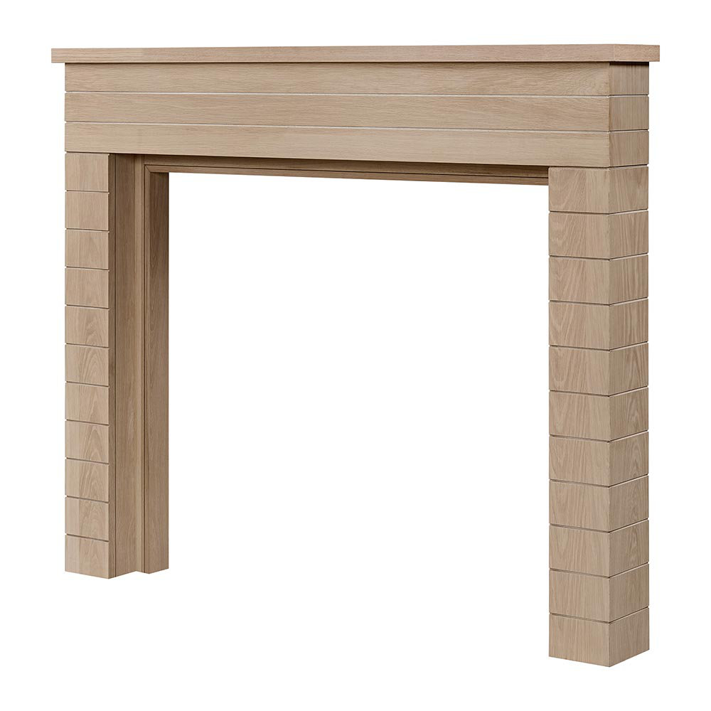 Country Living Lenora Wood Fireplace Mantel Surround Kit Unfinished | 48" x 41" Opening | 66" x ...